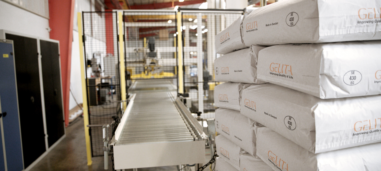 Pallelaster sikrer effektiv og præcis palletering af gelatine årligt